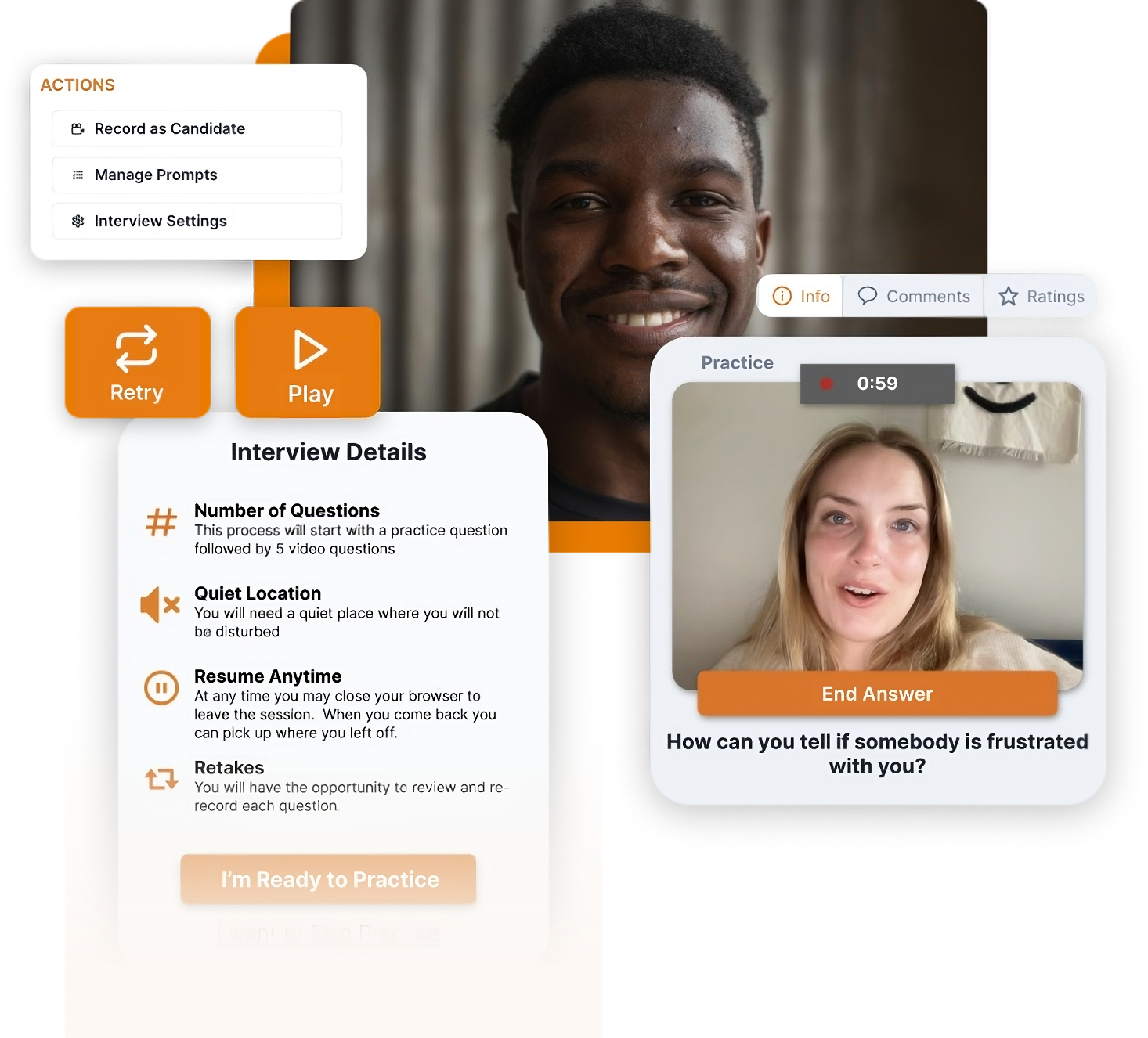 One Way Video Interview Platform. Works with Your ATS - Wedge